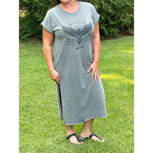 zutter | Dresses | New Zutter Freebird Midi Dress In Green | Poshmark